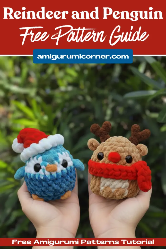 Reindeer and Penguin: Free Pattern Guide
