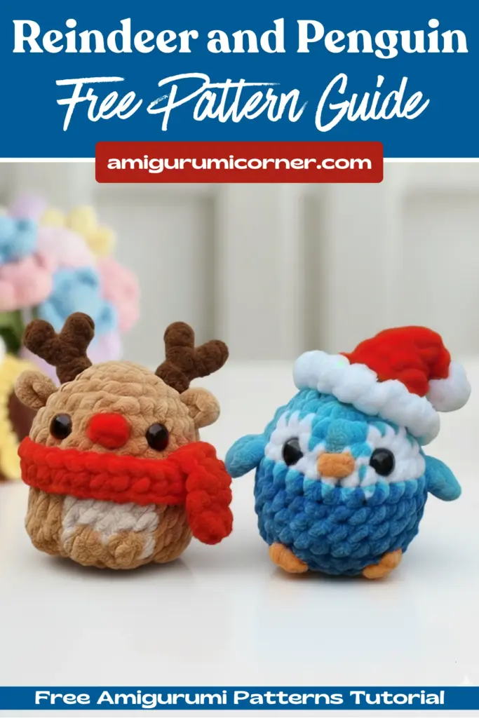 Reindeer and Penguin: Free Pattern Guide