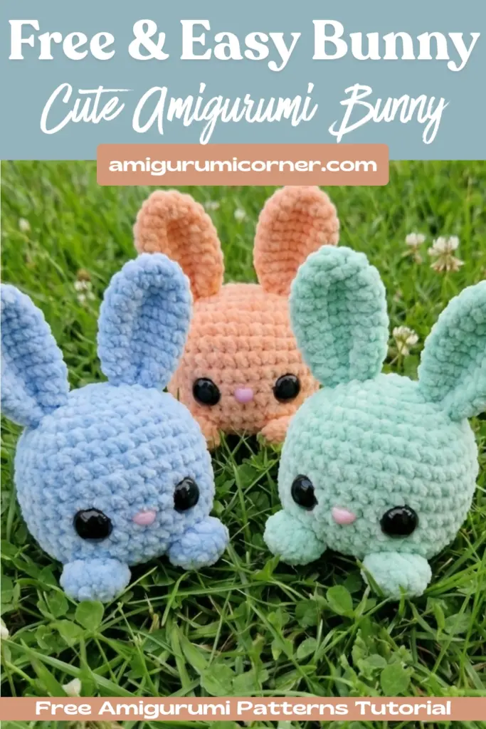 Cube Bunny Rabbit Pattern (Free Amigurumi Crochet Guide)